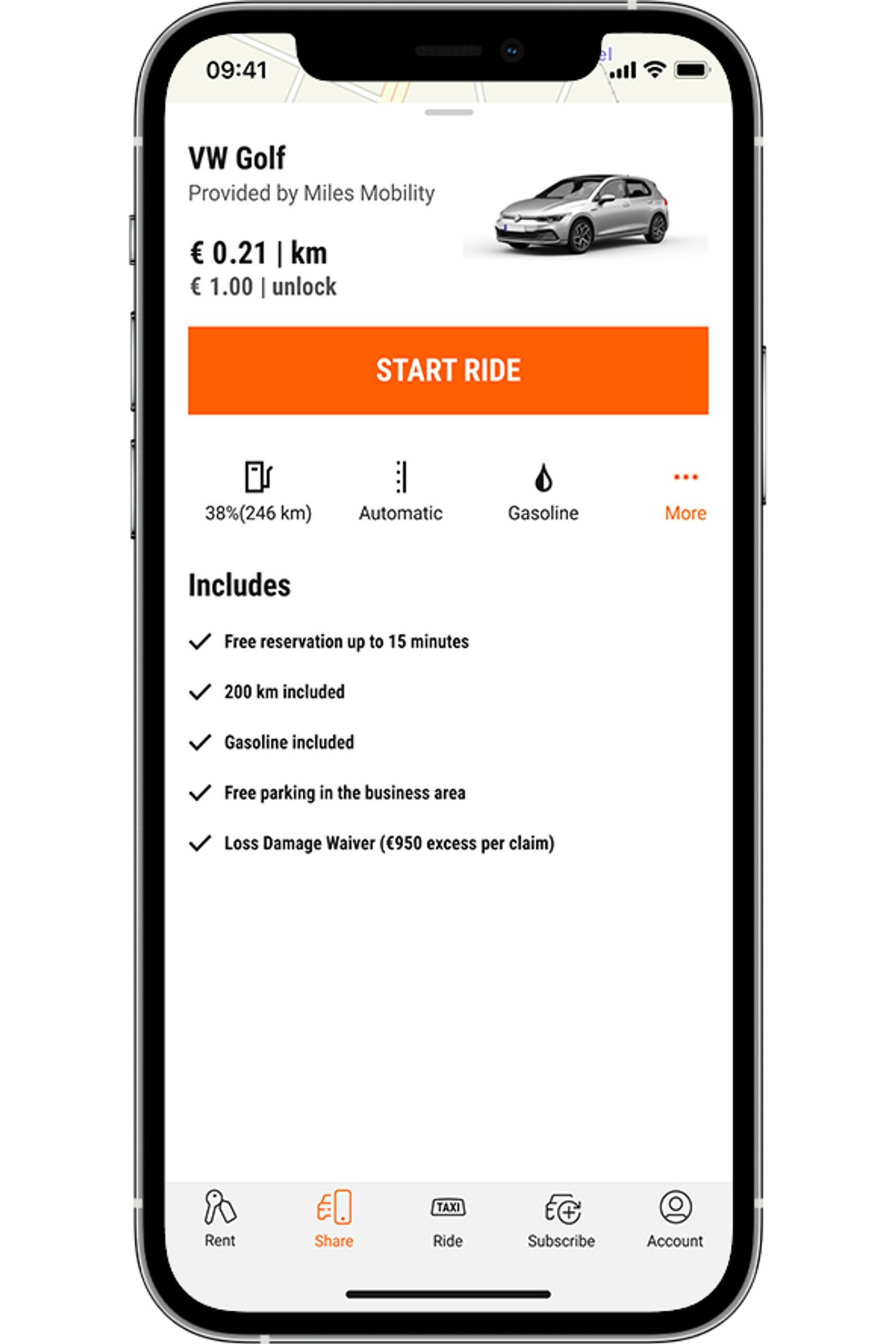 Car sharing, e-scooters, e-mopeds & bikes all in one app | SIXT share