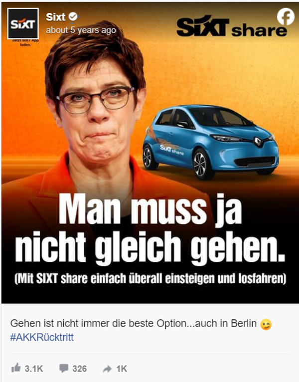Wunderschone Sixt Werbung Klimaaktivisten Fotos