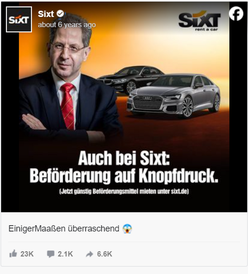 SIXT Werbung | Motive & Kampagnen