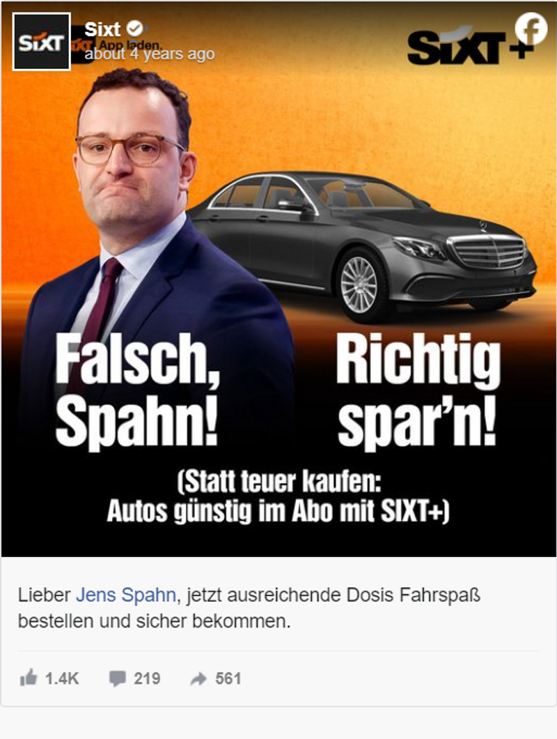 SIXT Werbung | Motive & Kampagnen